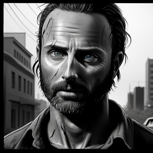DreamShaper prompt: a hyper realistic Rick Grimes from th...