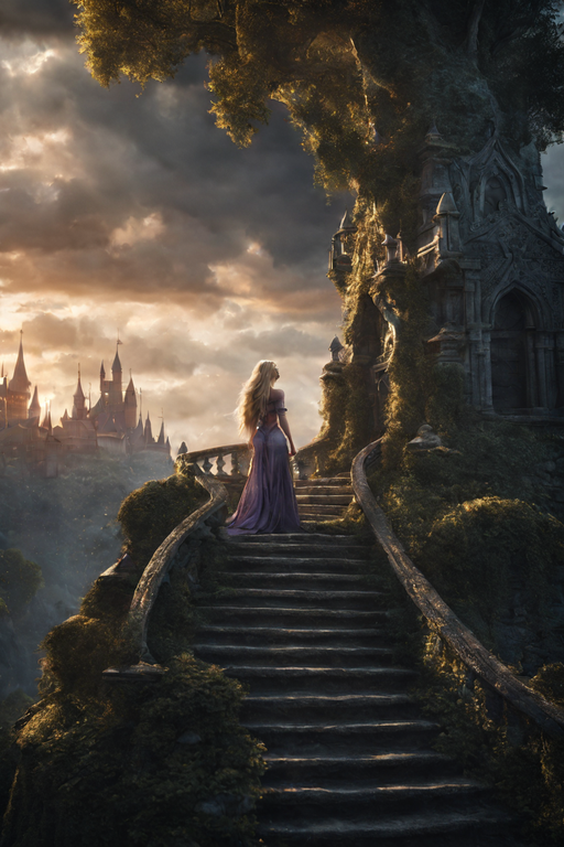 Stable Diffusion prompt: Epic magical scene in a fantas...