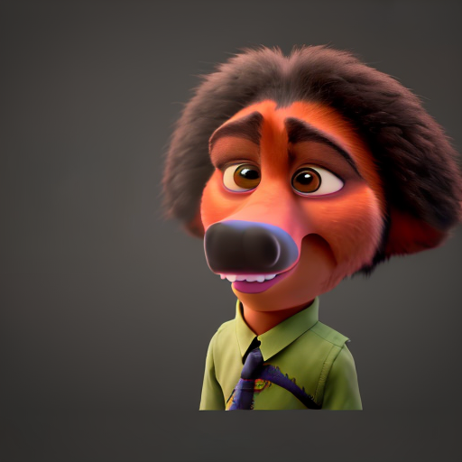 Mo-Di Diffusion prompt: a film still from zootopia charac...