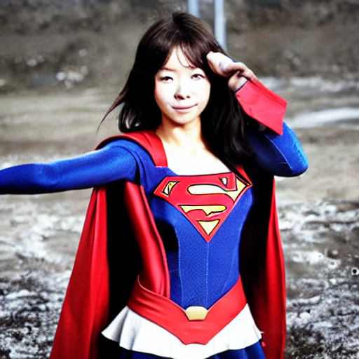 Stable Diffusion prompt: Korean Supergirl, supergirls las...