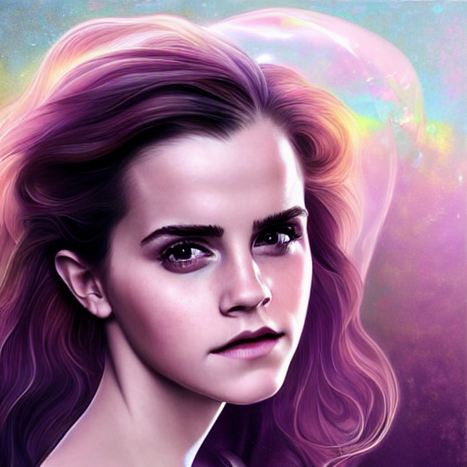 Stable Diffusion prompt: dream portrait of Emma Watson, d...