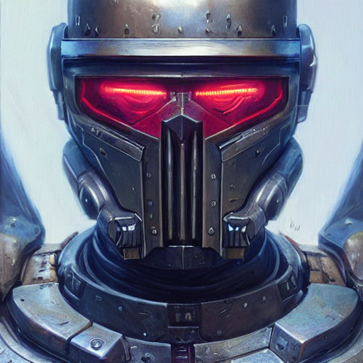 Stable Diffusion prompt: the doomslayer as a realistic sc...