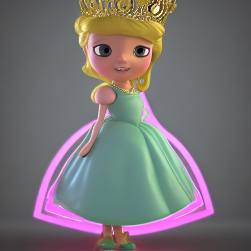 Stable Diffusion prompt: Princess Laura: A smart four-yea...