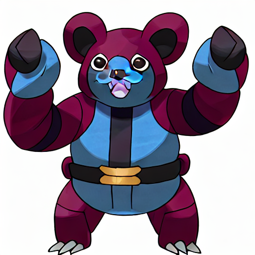 Text to Pokémon prompt: a cute koala dressed in a shinobi...