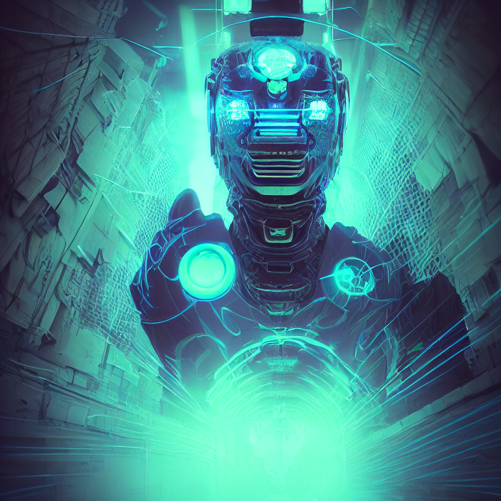 Stable Diffusion prompt: cyber punk, oni mask, 3 d render...