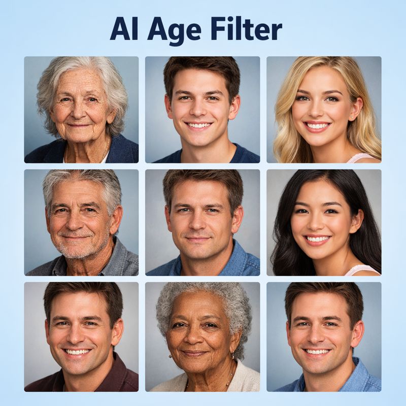 AI Age Filter - See Yourself Old or Young Instantly