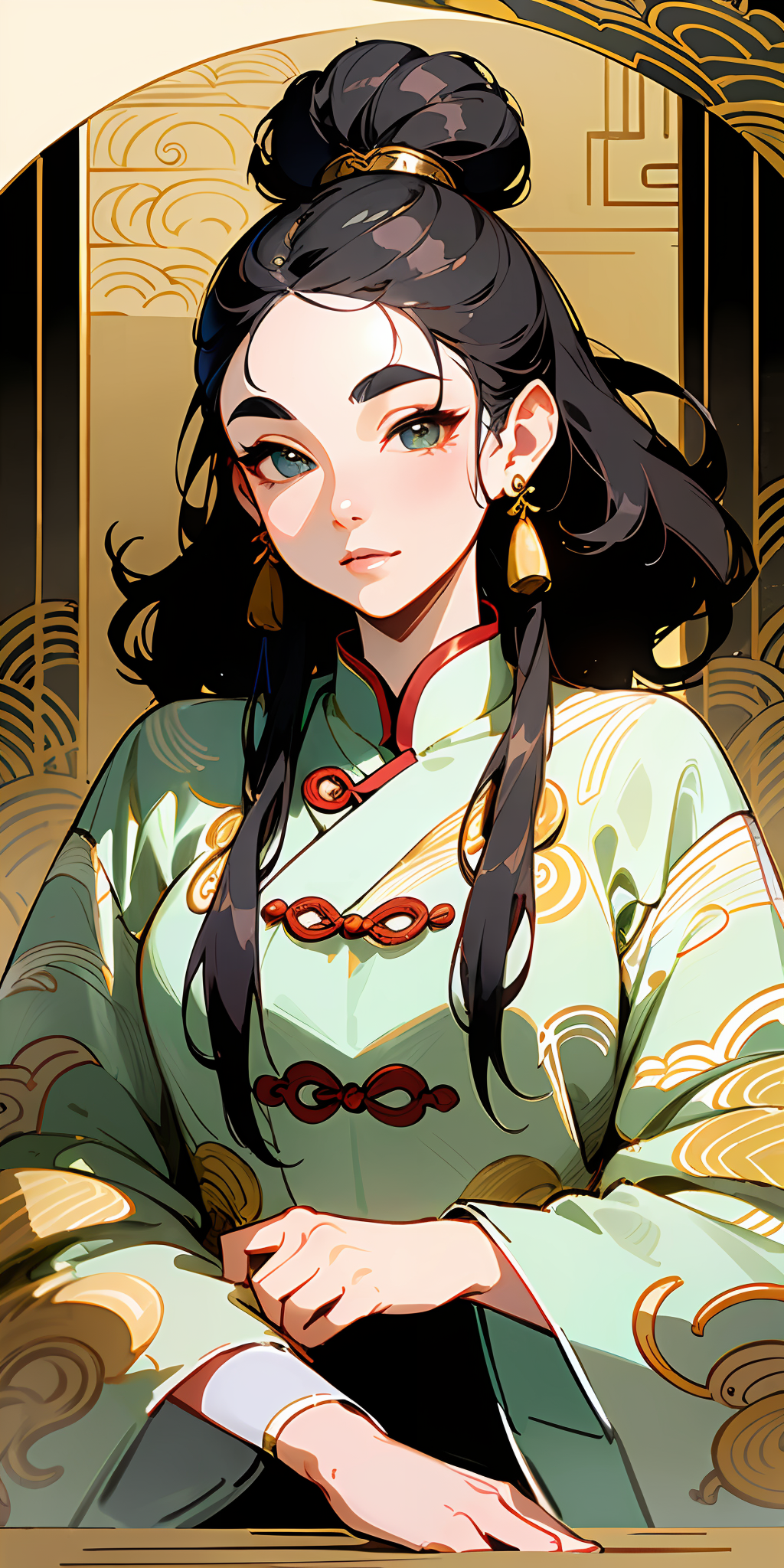 Anything prompt: Ancient Chinese beauty, full body, grace...