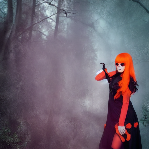 Stable Diffusion prompt: goth girl astestic, velma from s...