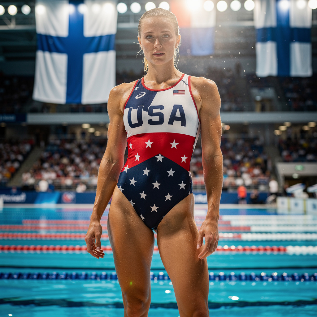 FLUX prompt: A hyper-realistic full-body shot of a stunni...