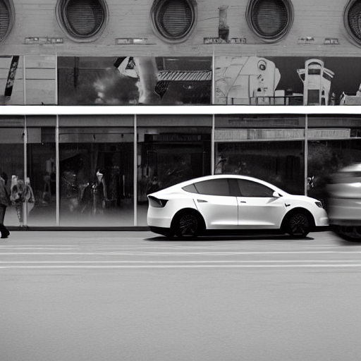 Stable Diffusion prompt: Tesla MODEL Y :: Harsh, directio...