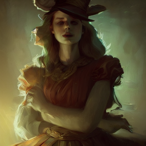 Stable Diffusion prompt: alice in wonderland, dramatic li...