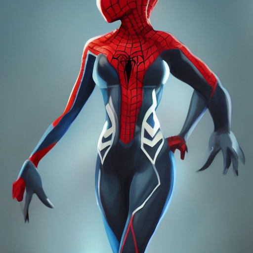 Stable Diffusion prompt: sydney sweeney , suit spider-wom...