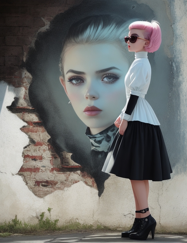 DreamShaper prompt: front profile full body Photography,