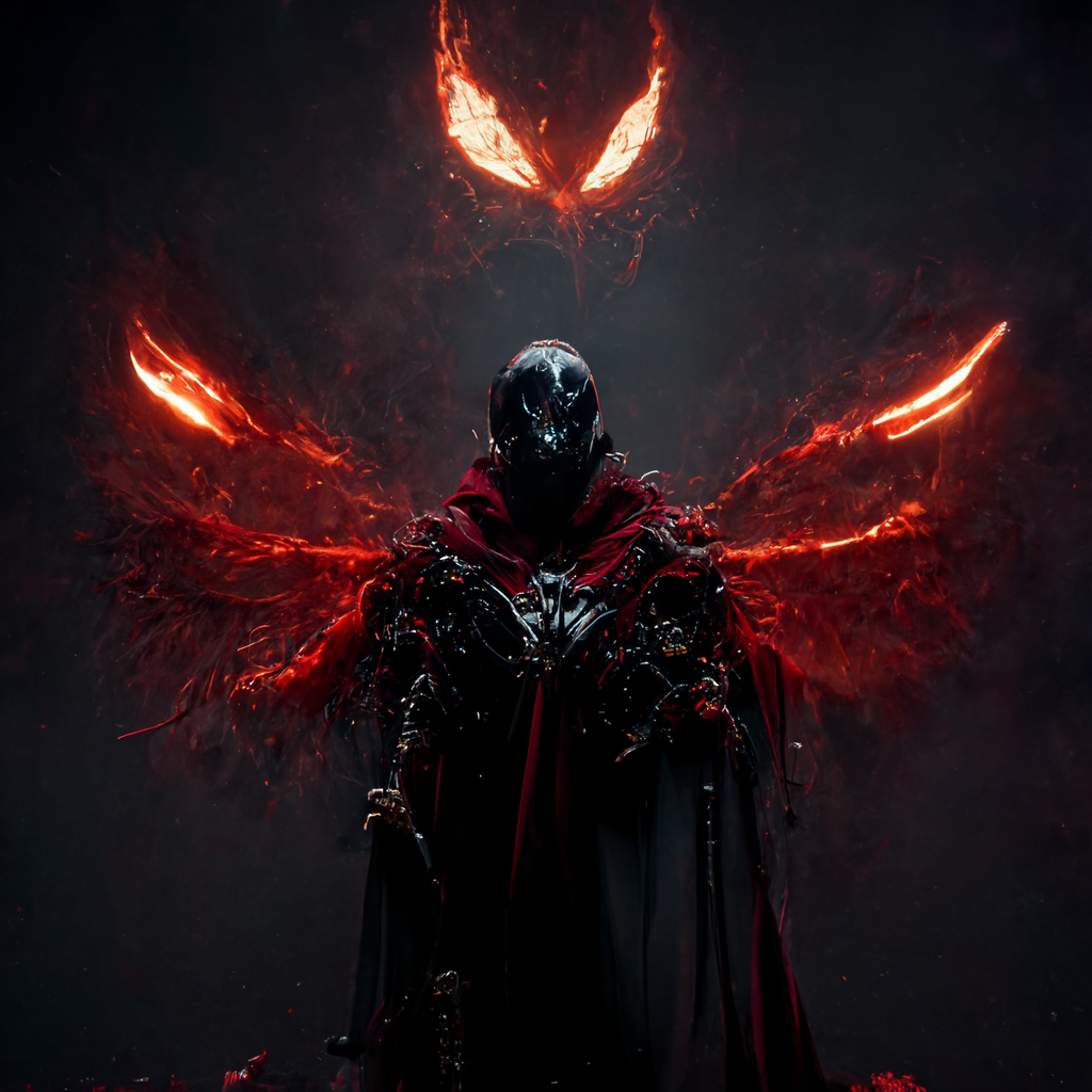 Midjourney prompt: spawn, spawn cinematic, angry, spawn f...