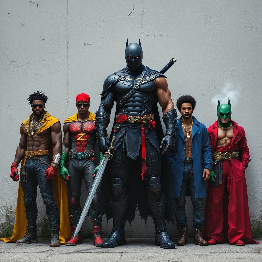 FLUX prompt: hyper real All different types of character ...