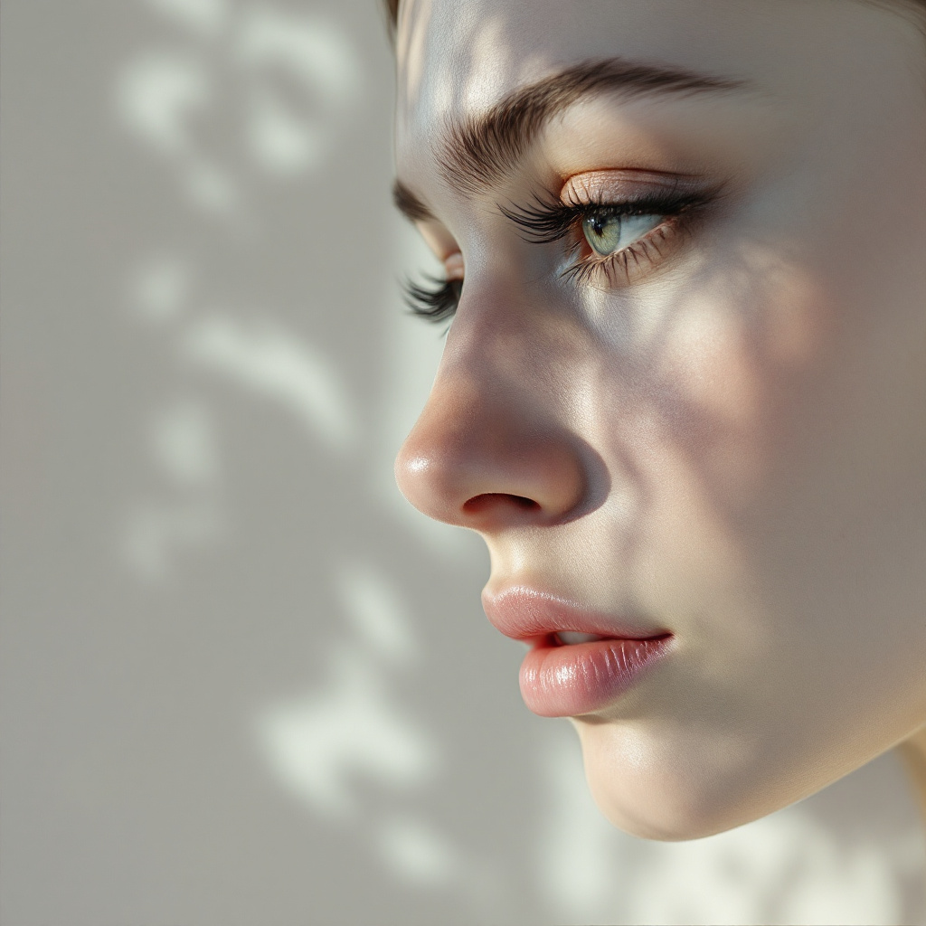 FLUX prompt: Female face sketch, expressive lines in a be...