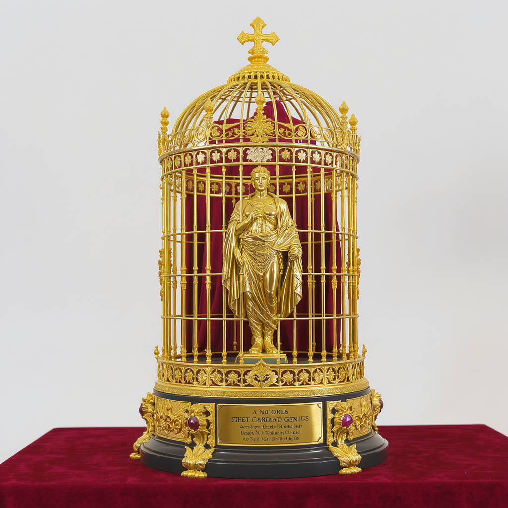 FLUX prompt: Academy was a gilded cage, preaching Merit a...