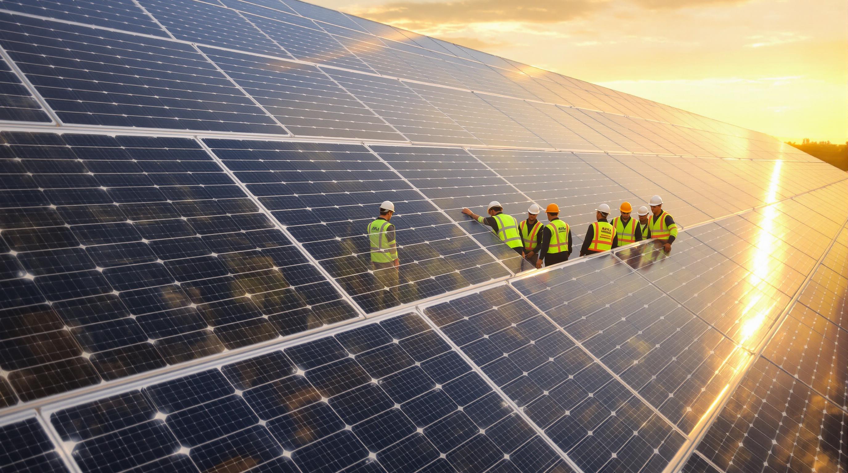 FLUX prompt: /imagine prompt: Photorealistic solar farm i...