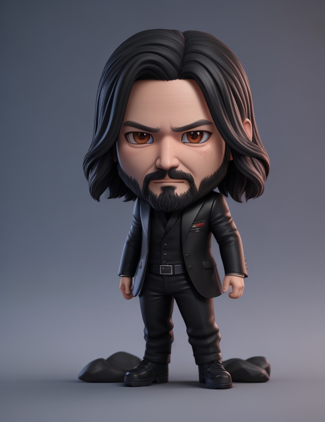 DreamShaper prompt: Chibi-style, 3D, 8K render of a detai...