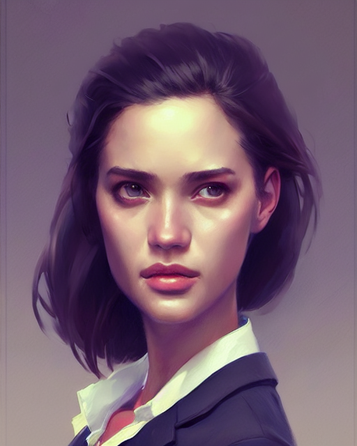 Stable Diffusion prompt: a beautiful girl with office jac...