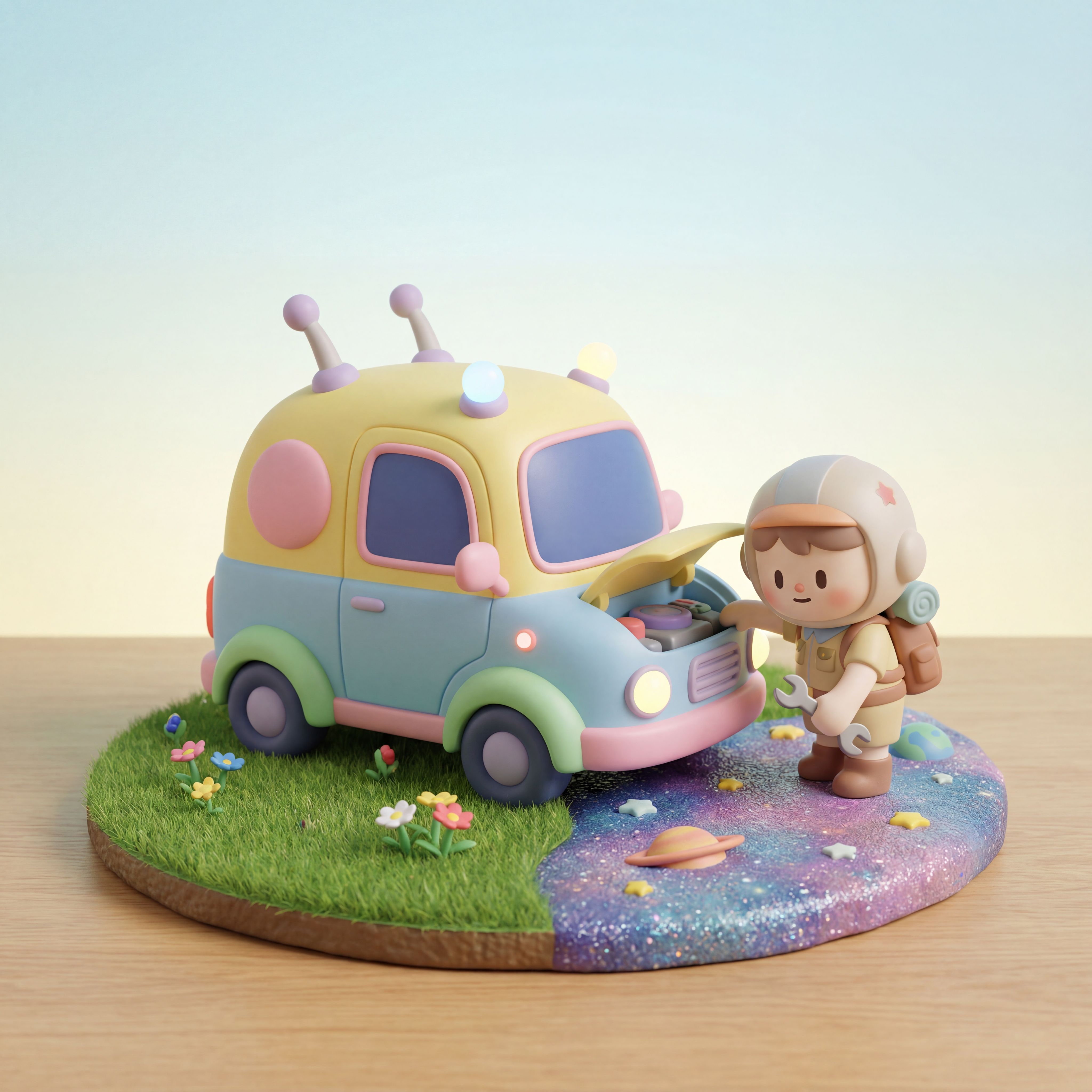 Nano Banana prompt: a small toy diorama scene, japanese 1...