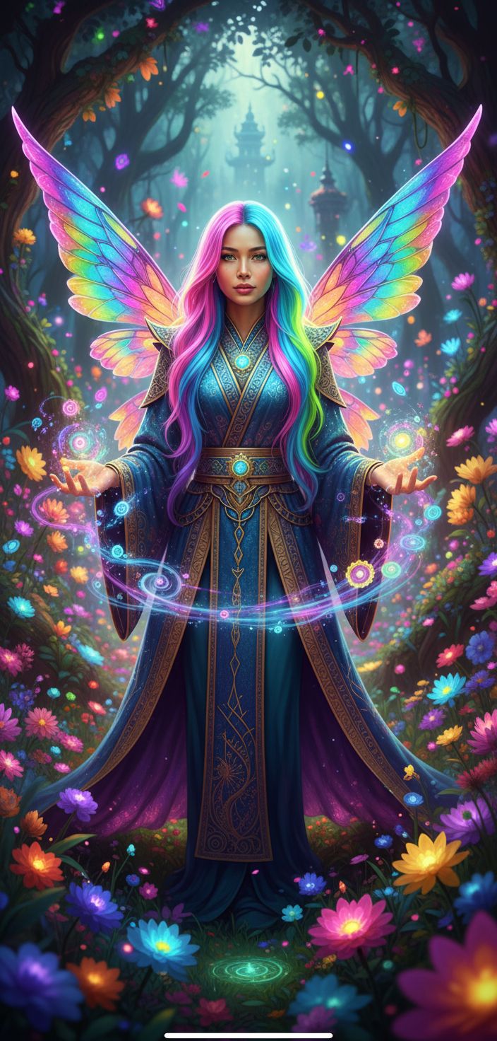 Nano Banana prompt: Magical Forest scenery, chronomancer(...