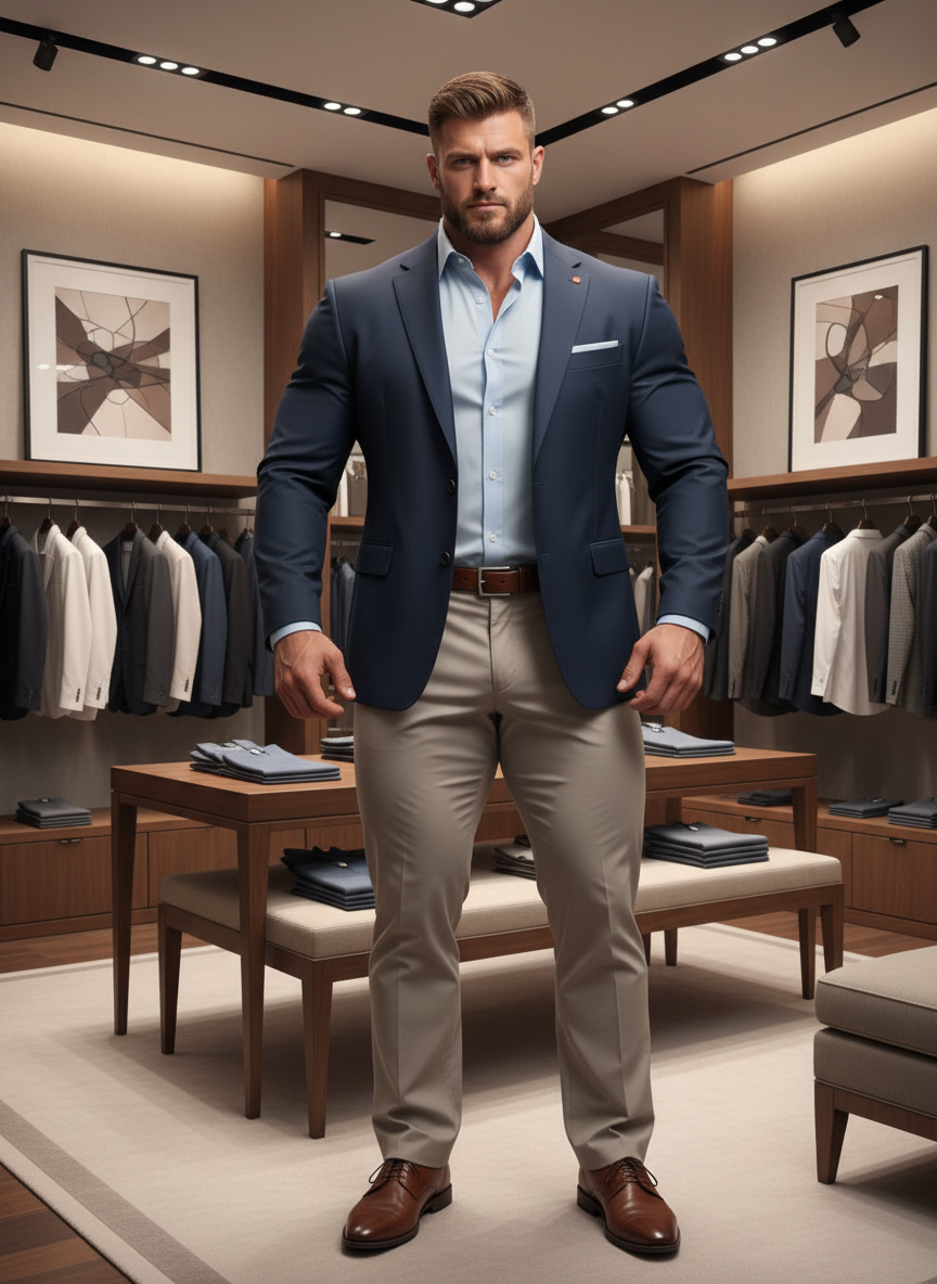 Nano Banana prompt: At a very luxurious clothing store. H...