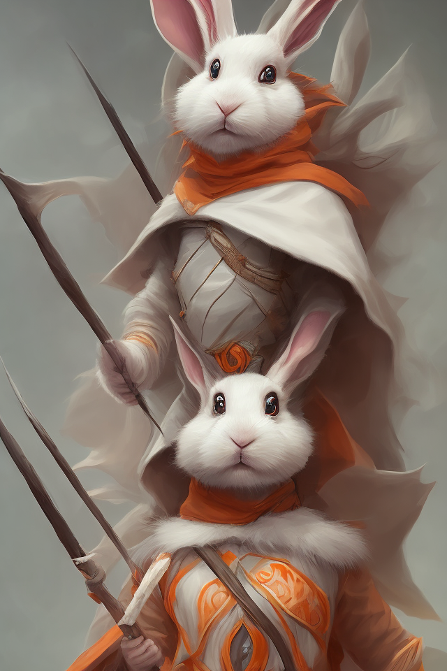 Openjourney prompt: female d&d harengon, female dnd rabbi...