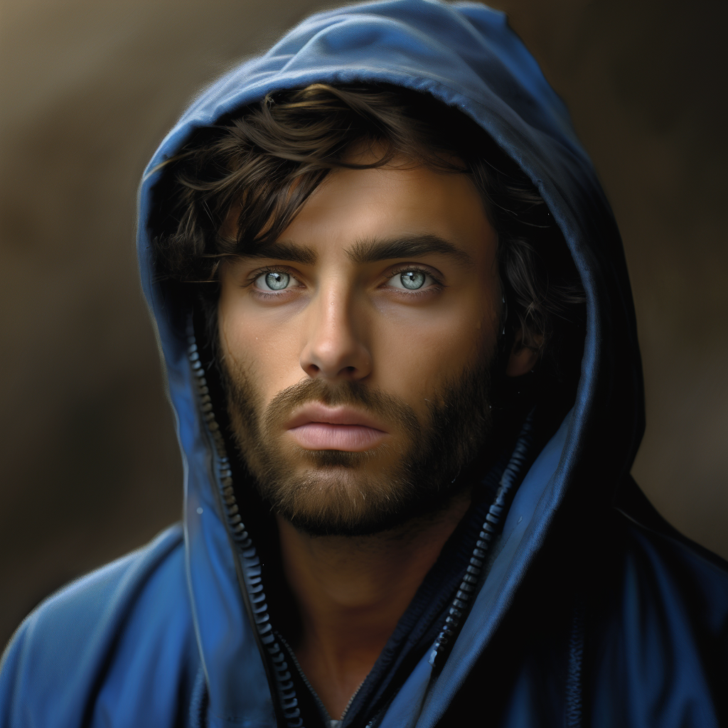 Midjourney prompt: a ultra realistic portrait of a man, h...