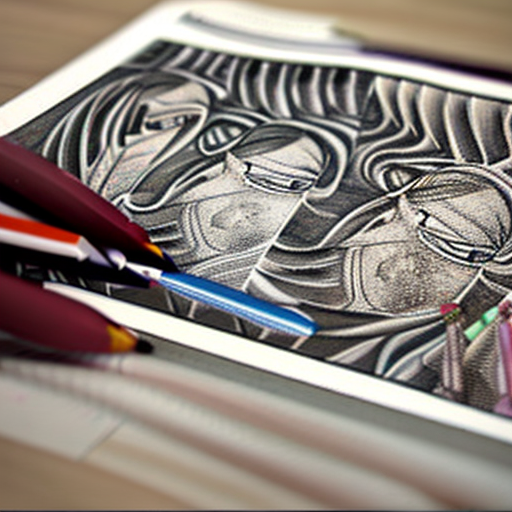 Stable Diffusion prompt: meta, concept art, a coloring bo...