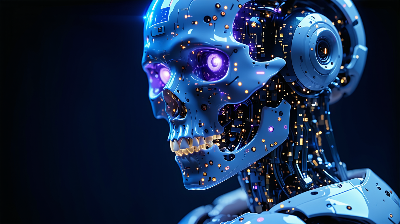 Stable Diffusion prompt: "A highly detailed AI robot head...