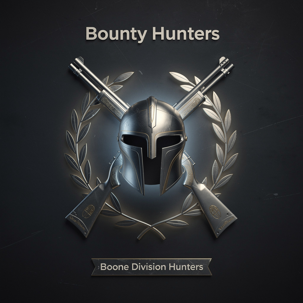 FLUX prompt: Create a sigil for the Bounty Hunters. The B...