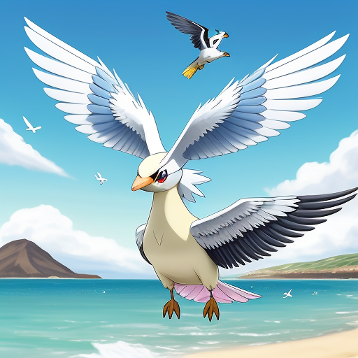 DreamShaper prompt: pokemon anime de los 90 Gaviota Iris ...