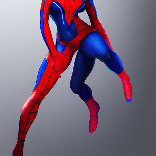 Waifu Diffusion prompt: sydney sweeney , suit spider-woma...