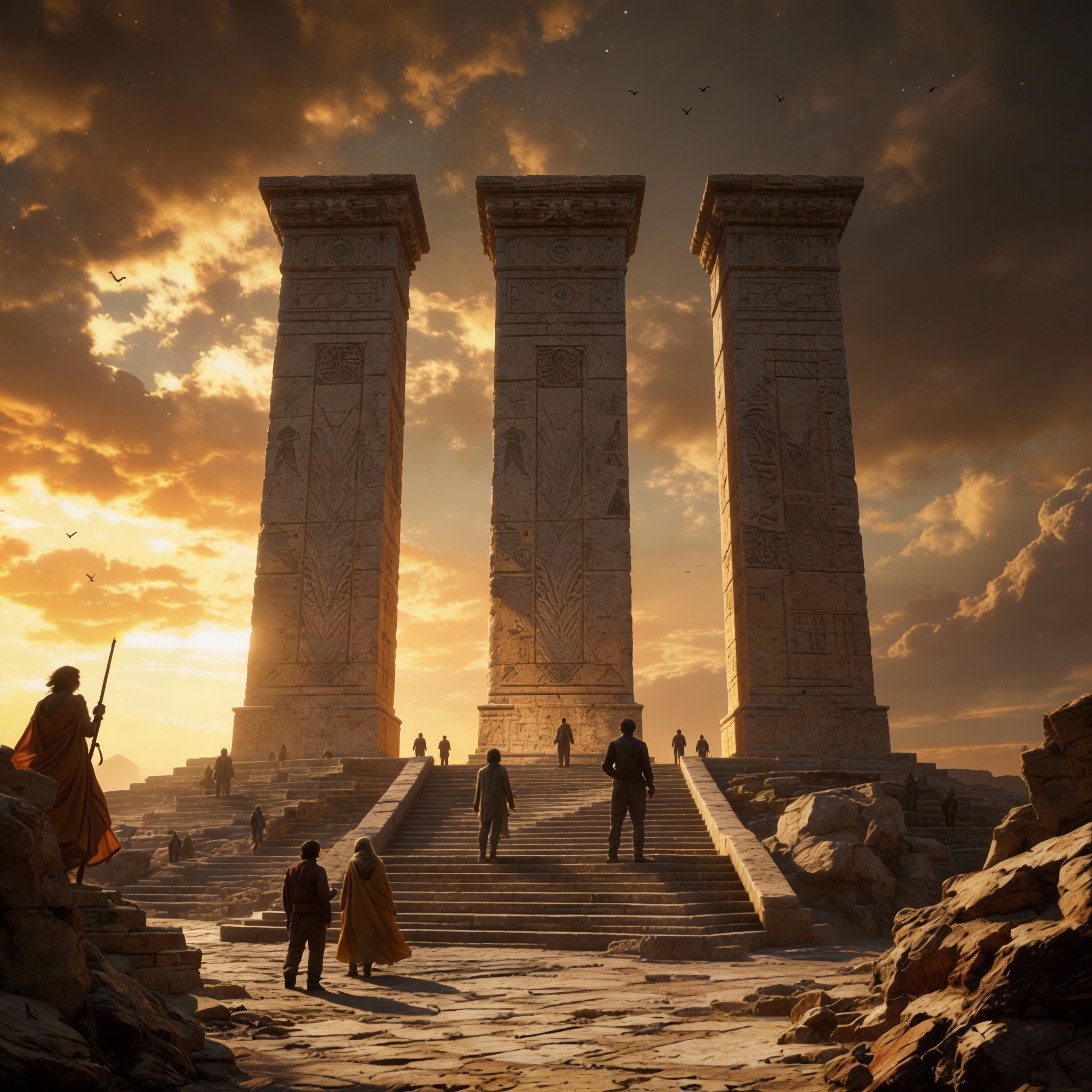 Seedream 4 prompt: The first Pillar is Vol I, the next tw...