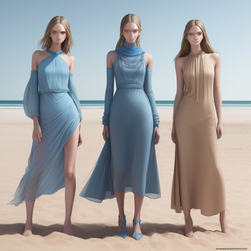 DreamShaper prompt: photography of fashion models wearing...