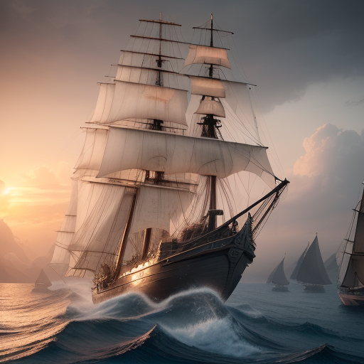 DreamShaper prompt: Photo of a ultra realistic sailing sh...