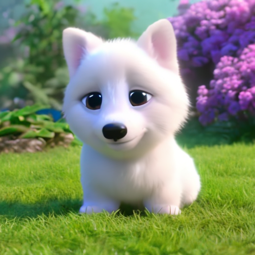 Mo-Di Diffusion prompt: adorable cute white albino corgi ...