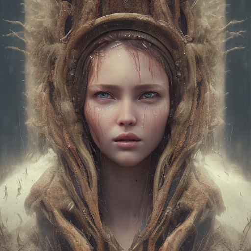 Openjourney prompt: A determined beautiful Girl very d...