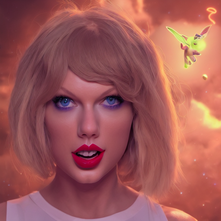 Stable Diffusion prompt: portrait of Taylor Swift as Lola...