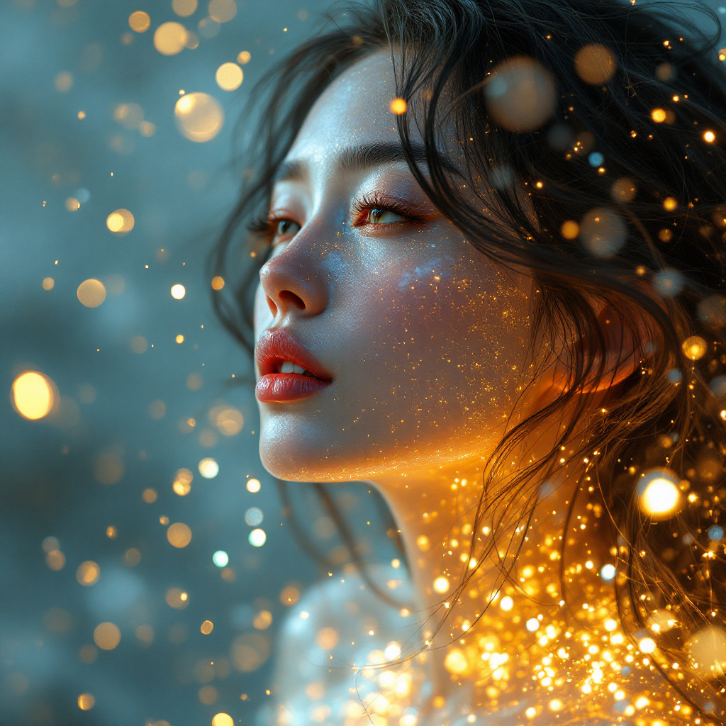 FLUX prompt: A photorealistic 4K image of a korea model w...