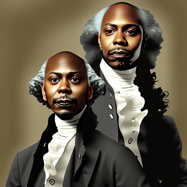 Openjourney prompt: portrait photo of Dave Chappelle as G...