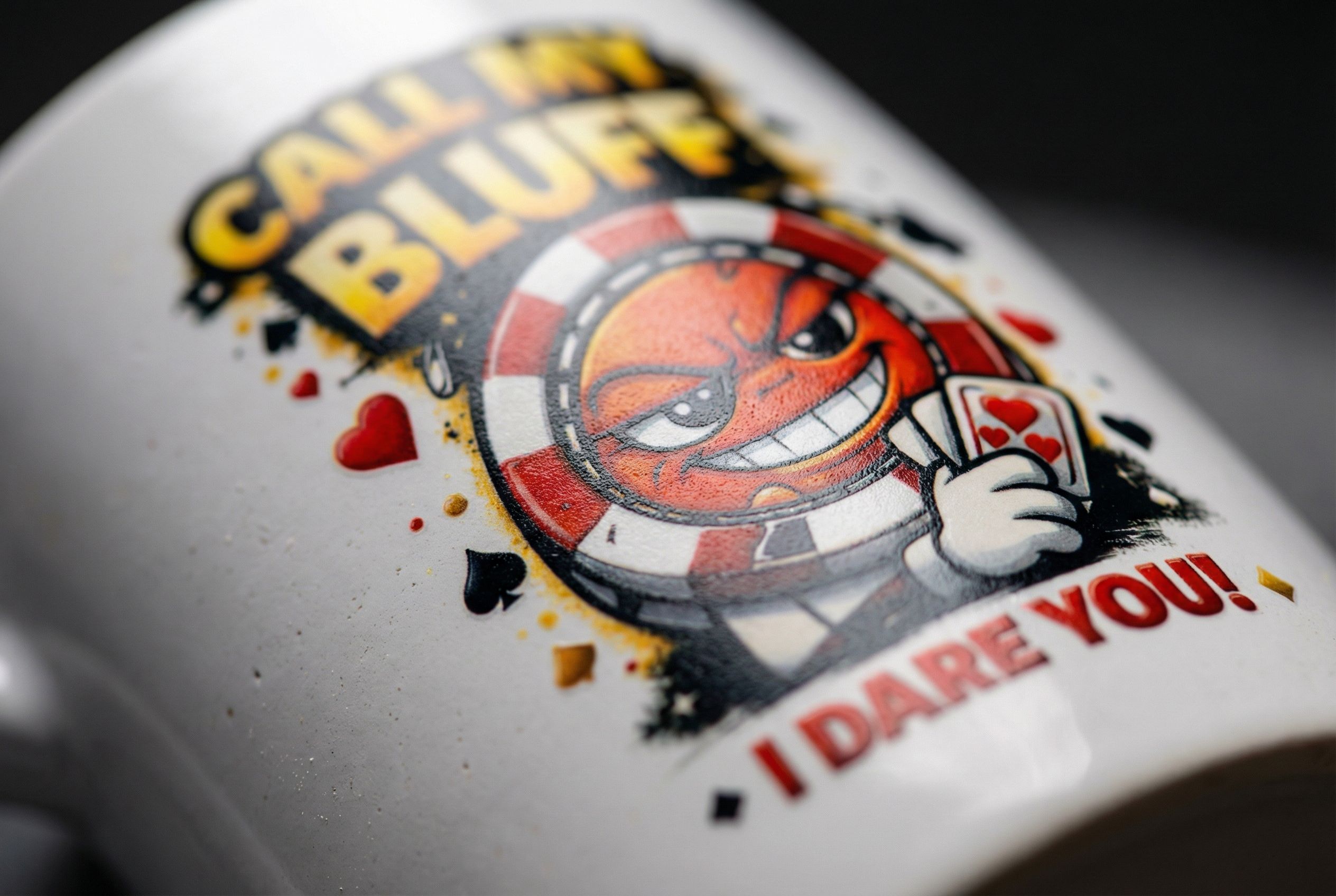 Nano Banana prompt: Macro close-up photograph of a cerami...