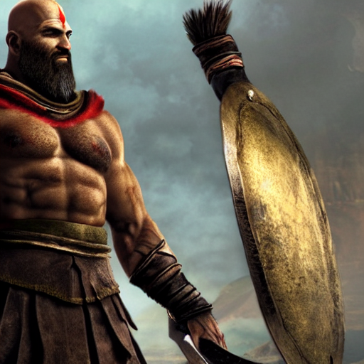 Stable Diffusion prompt: full length photo of a warrior w...