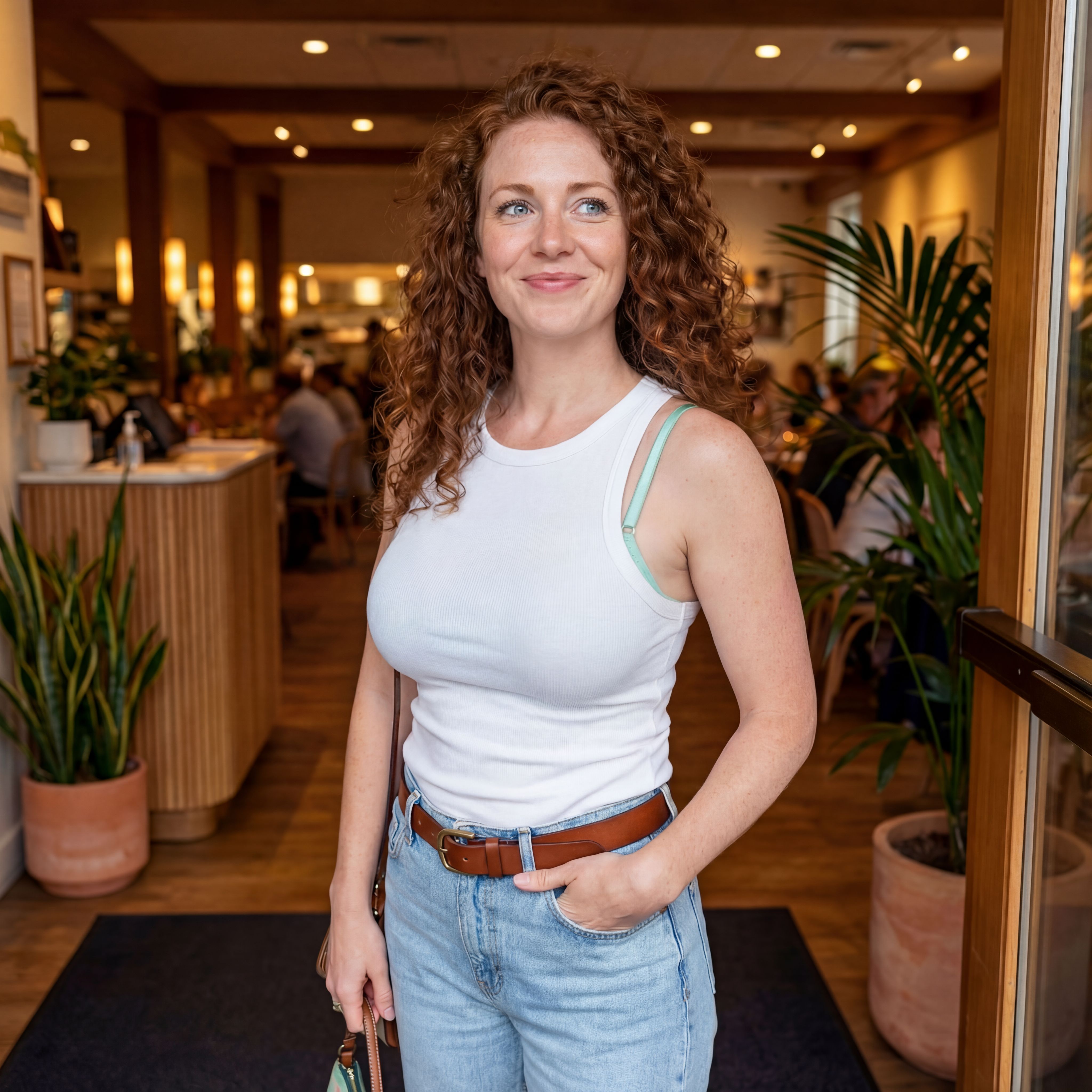 Nano Banana prompt: Create an image of a mid 30s woman, w...