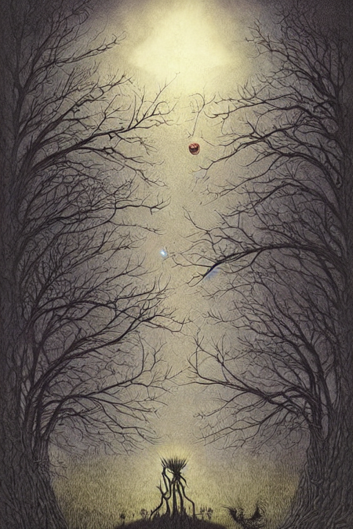 Stable Diffusion prompt: Magical Incantation, muted color...