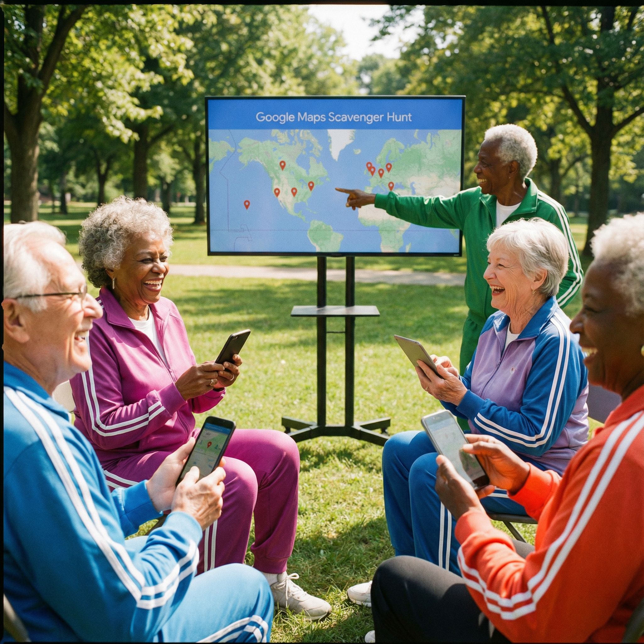 Nano Banana prompt: haz foto de personas mayores en clas...