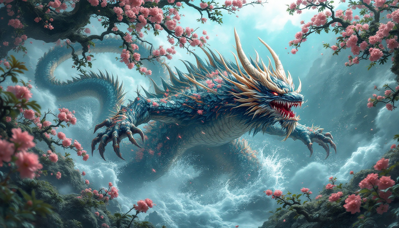 FLUX prompt: Prompt: mostre a magnificência de Orochi, ob...