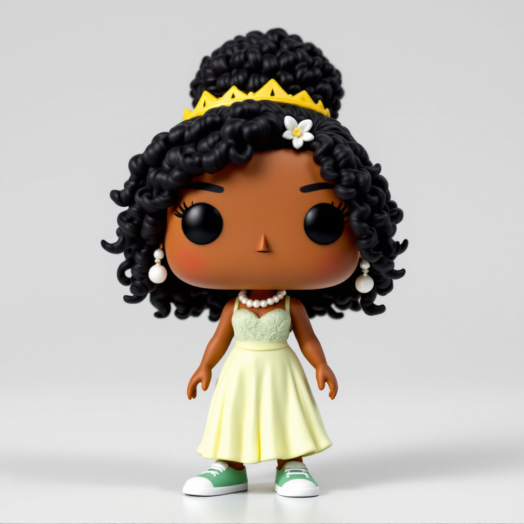 FLUX prompt: Funko Pop Figure Description: Hair: Black c...