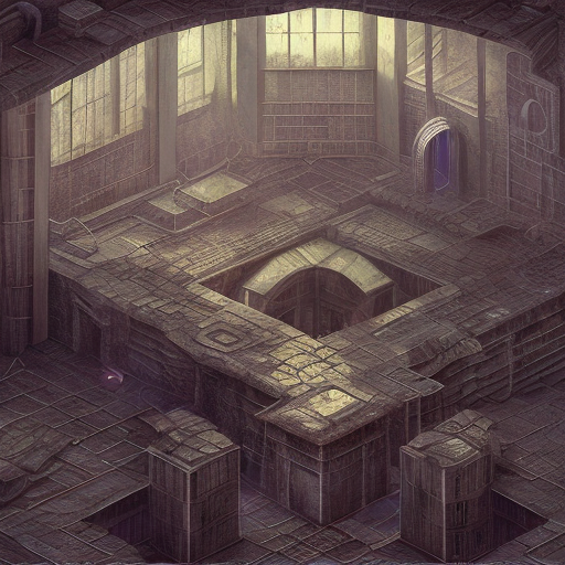 Openjourney prompt: Azkaban prison , enormous isometric,